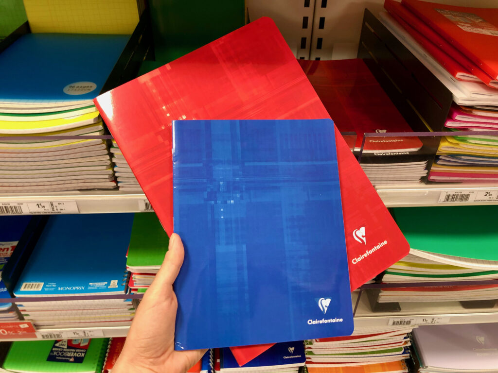 Typical School Supplies in France - Américaine in France